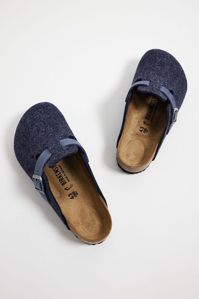 Birkenstock Midnight Felt Mix Boston Clogs | Urban Outfitters UK