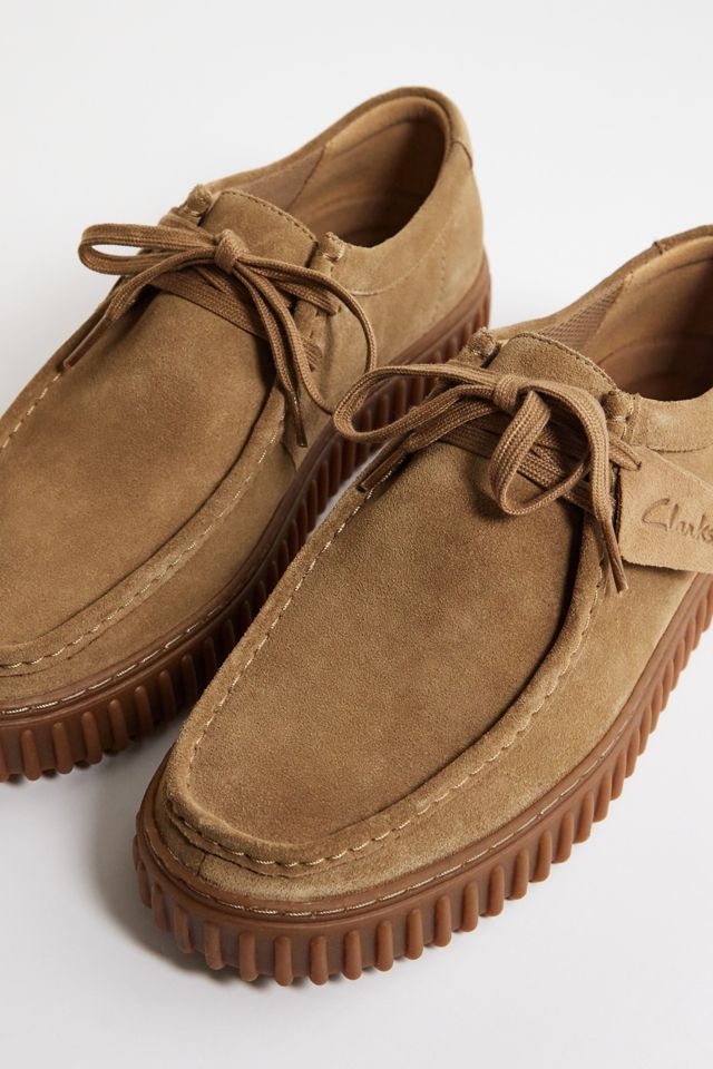 Clarks Originals Torhill Dark Sand Suede Shoes | Urban Outfitters UK