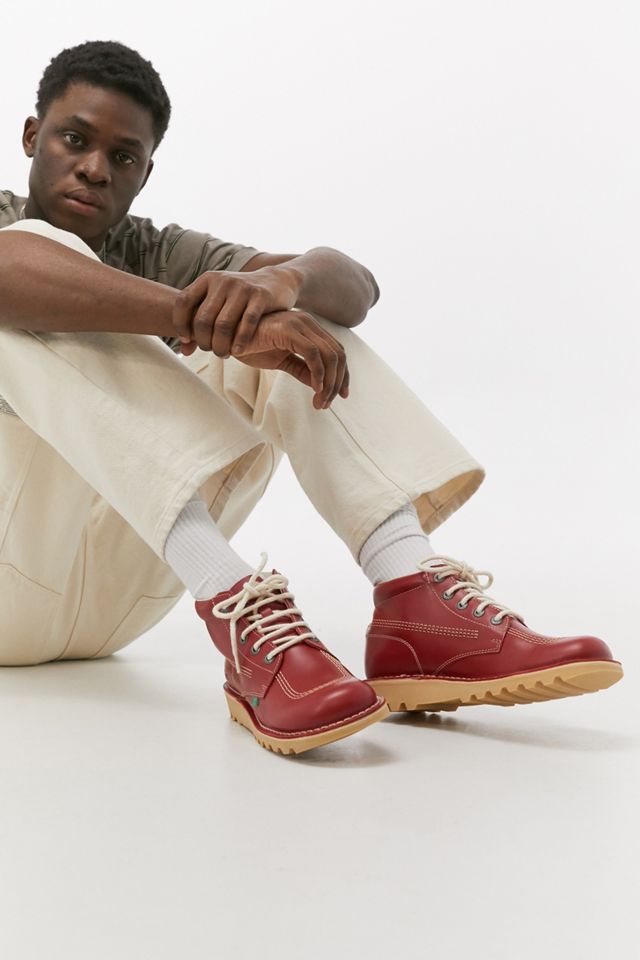 Kickers Kick Hi Red Boots | Urban Outfitters UK
