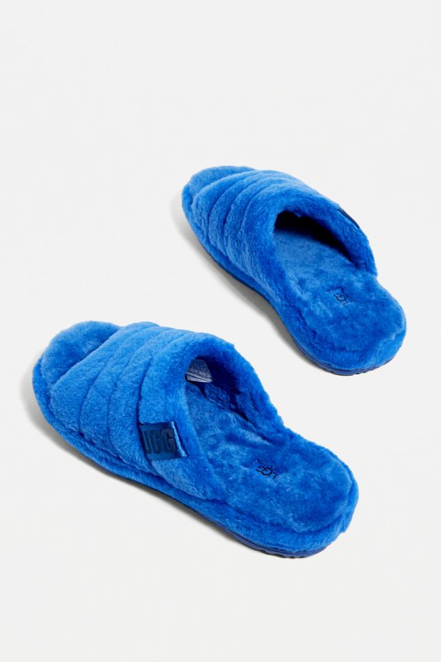 UGG Blue Fluff You Slippers | Urban Outfitters UK
