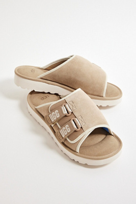 UGG Sand Goldencoast Strap Sliders | Urban Outfitters UK