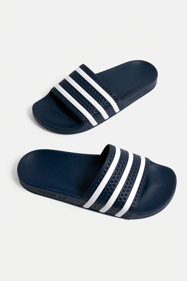 adidas Adilette Navy Pool Sliders | Urban Outfitters UK
