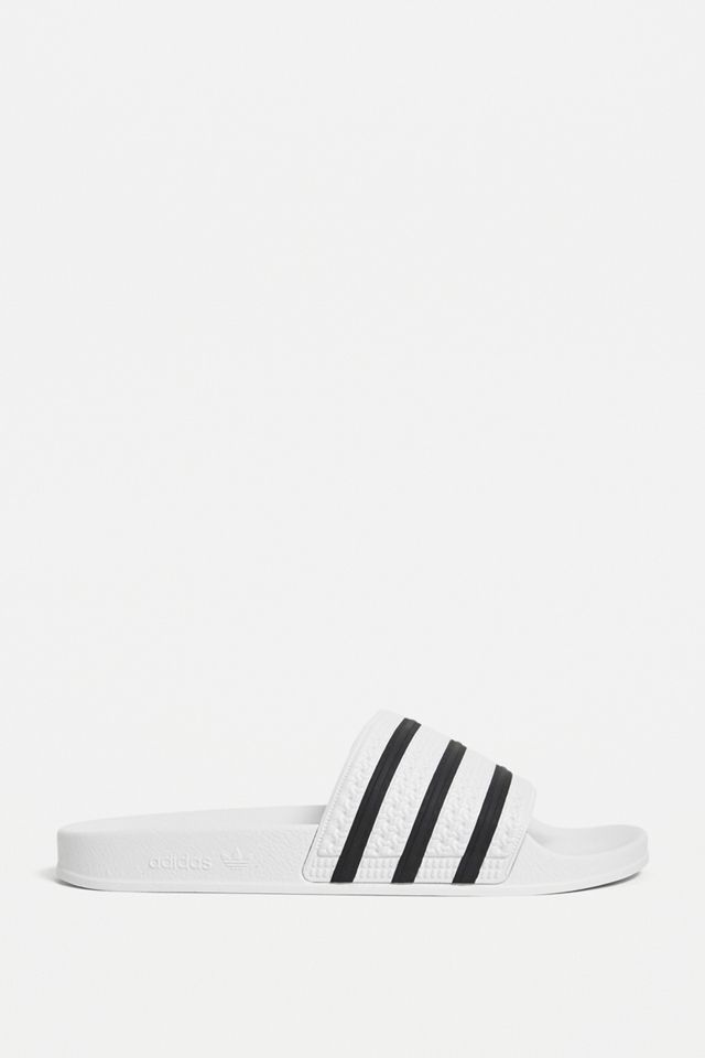 adidas Adilette White Pool Sliders | Urban Outfitters UK