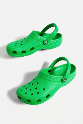 Crocs Grass Green Classic Clogs | Urban Outfitters UK