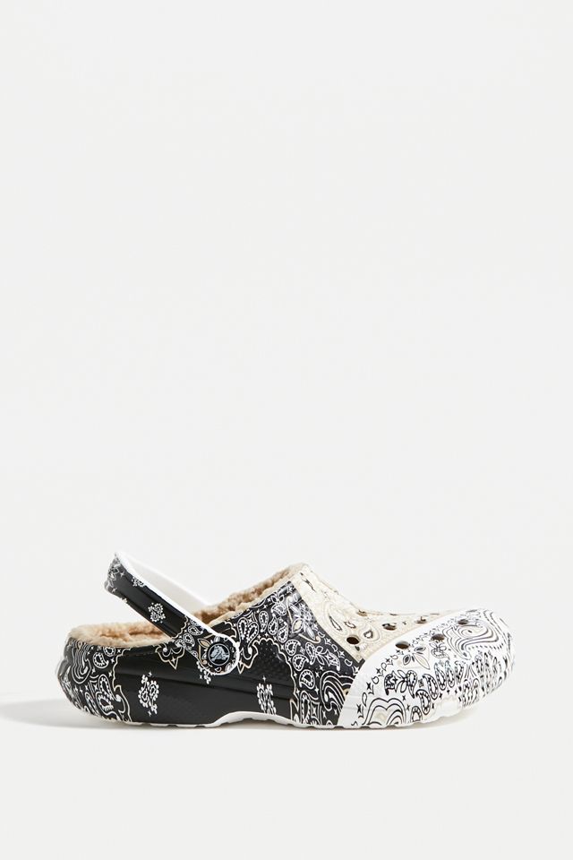 Crocs Bandana Print Classic Lined Clogs | Urban Outfitters UK