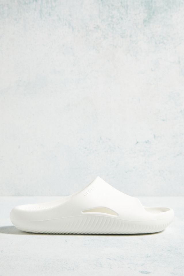Crocs White Mellow Recovery Sliders | Urban Outfitters UK