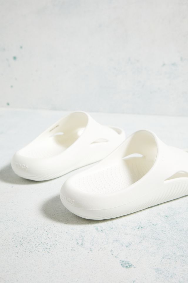 Crocs White Mellow Recovery Sliders | Urban Outfitters UK