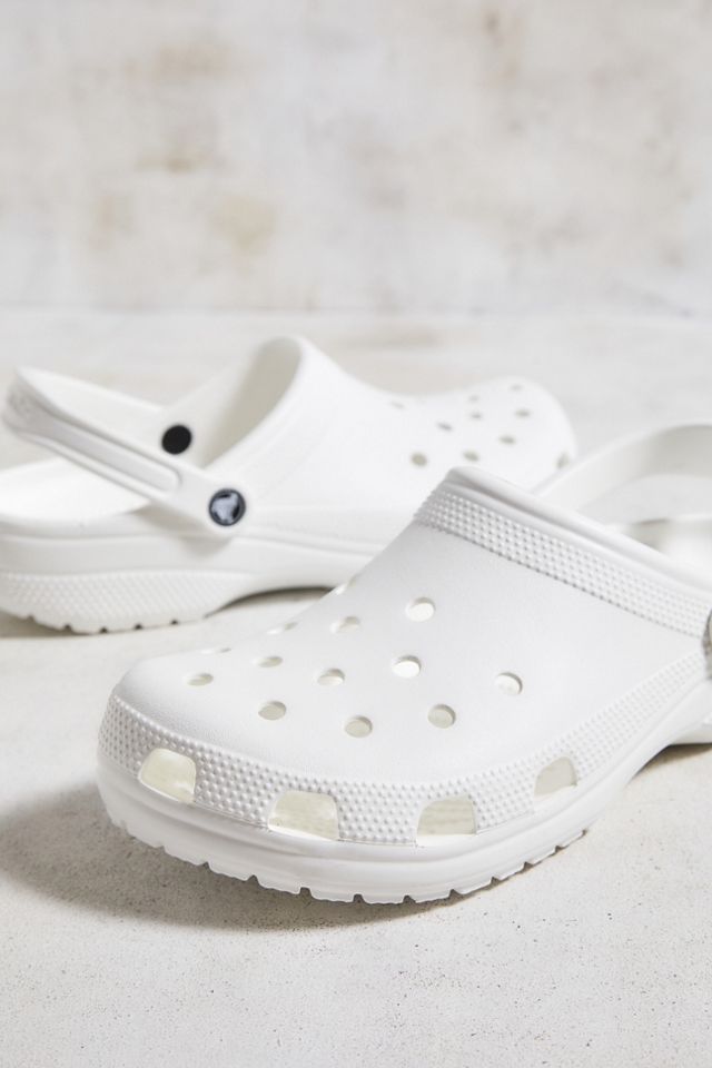 Crocs White Classic Clogs | Urban Outfitters UK