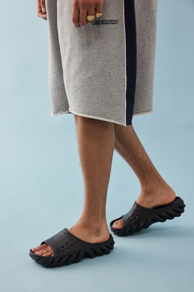 Crocs Black Echo Sliders | Urban Outfitters UK