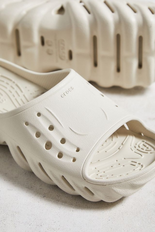 Crocs Stucco Echo Sliders | Urban Outfitters UK