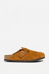 Birkenstock Boston Mink Natural Suede Clogs | Urban Outfitters UK
