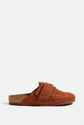 Birkenstock Nagoya Desert Buck Burnt Clay Clogs | Urban Outfitters UK