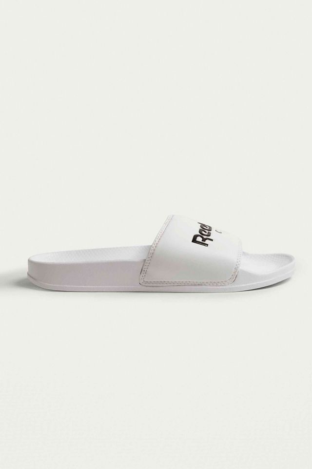 Reebok Classic White and Black Pool Sliders | Urban Outfitters UK