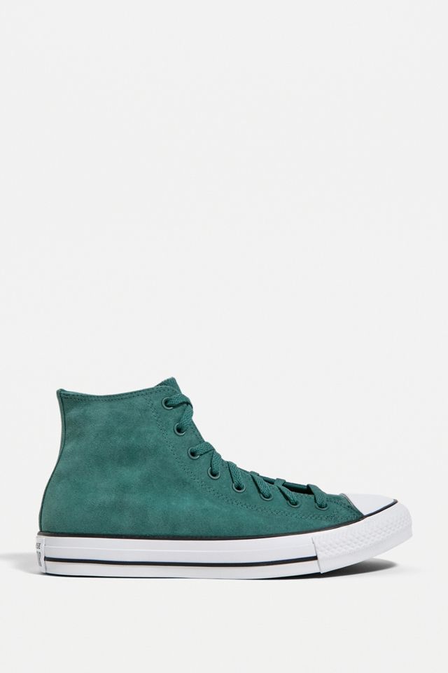 Converse Chuck Taylor All Star Forest Pine Leather High-Top Trainers ...