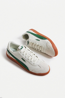 PUMA White & Green Club 5v5 Trainers | Urban Outfitters UK