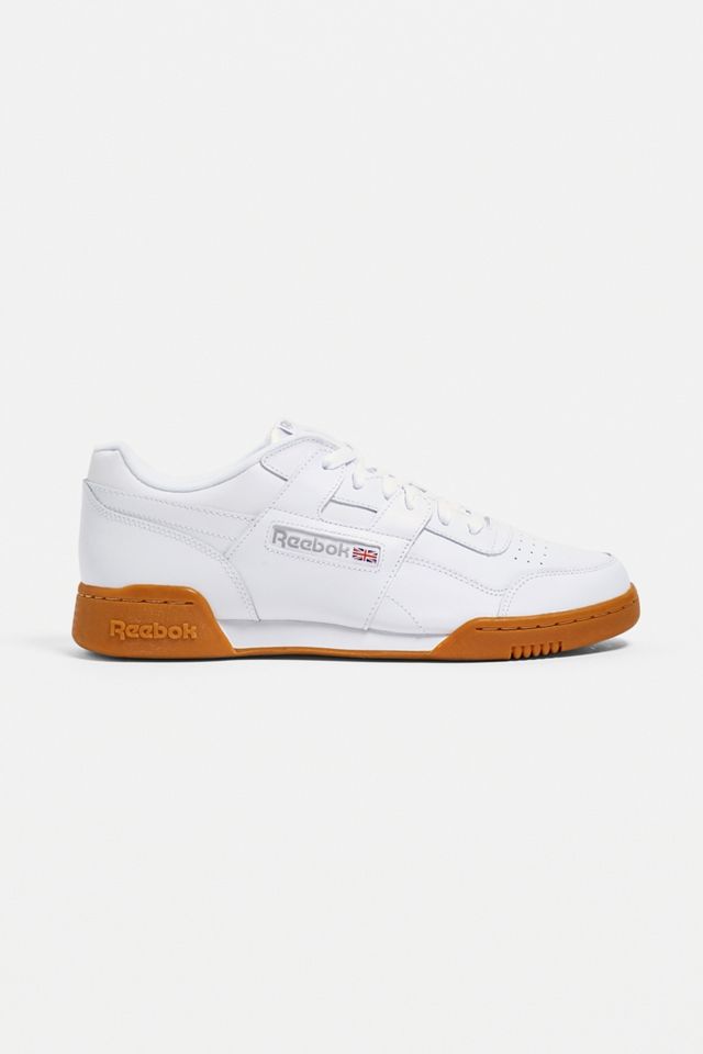 Reebok Workout Plus White Trainers | Urban Outfitters UK