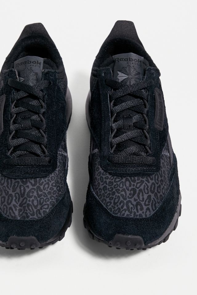 Reebok Black Leopard Classic Legacy Trainers | Urban Outfitters UK