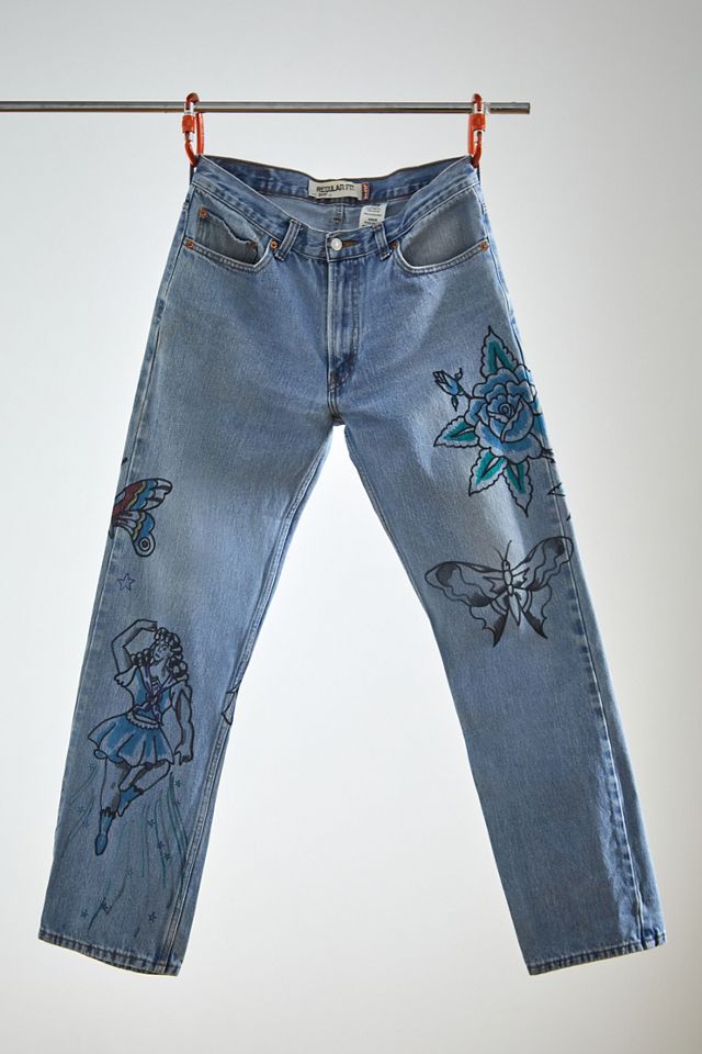 Urban Renewal One-Of-A-Kind Levi’s Doodle Jeans | Urban Outfitters UK