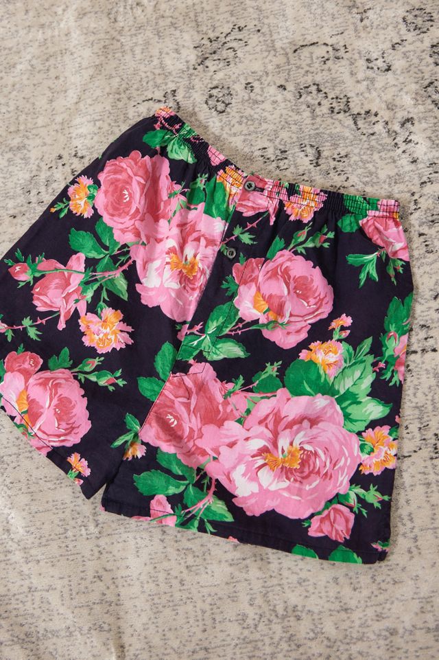 Urban Renewal One-Of-A-Kind Floral Boxer Shorts | Urban Outfitters UK