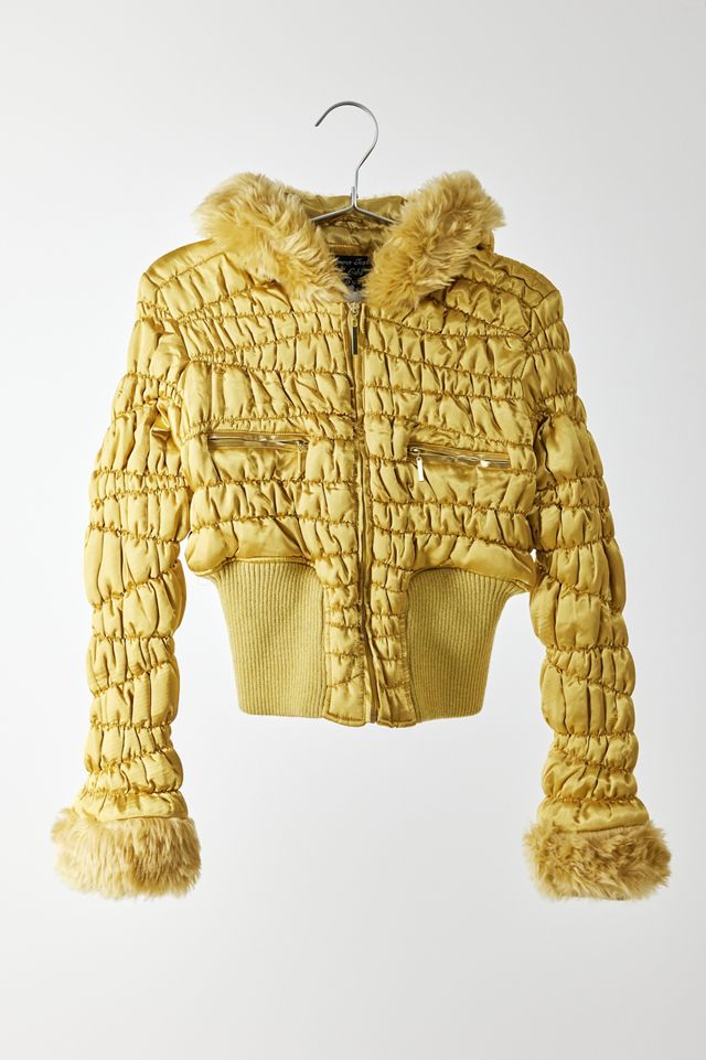 Urban Renewal One-Of-A-Kind Deep Rib Puffer Jacket | Urban Outfitters UK