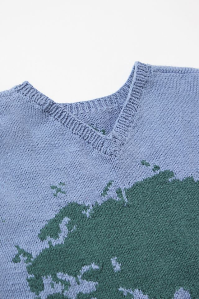 Urban Renewal One-Of-A-Kind World Map Vest | Urban Outfitters UK