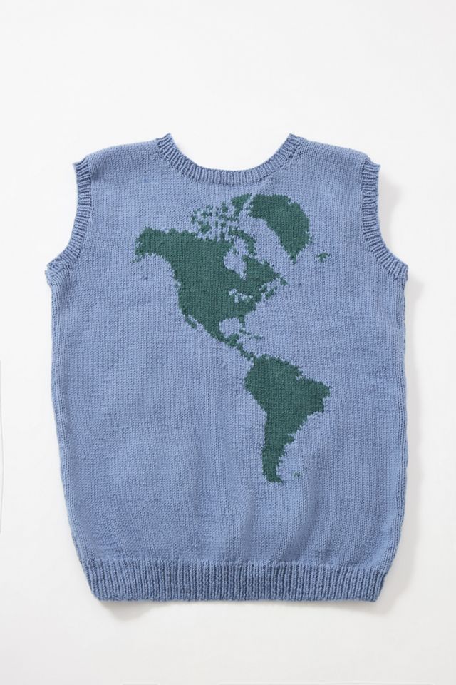Urban Renewal One-Of-A-Kind World Map Vest | Urban Outfitters UK
