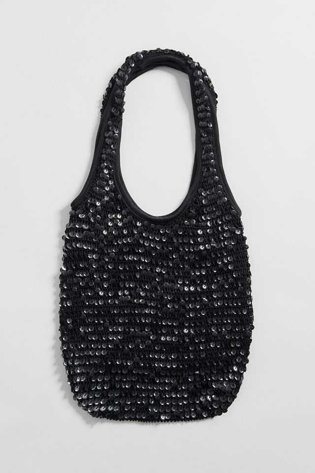 Urban Renewal One-Of-A-Kind Prom Black Sequin Boho Bag | Urban ...