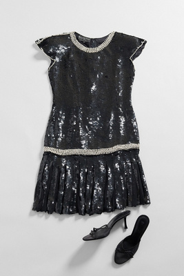 Urban Renewal One-Of-A-Kind Prom Black Sequin Mini Dress | Urban ...