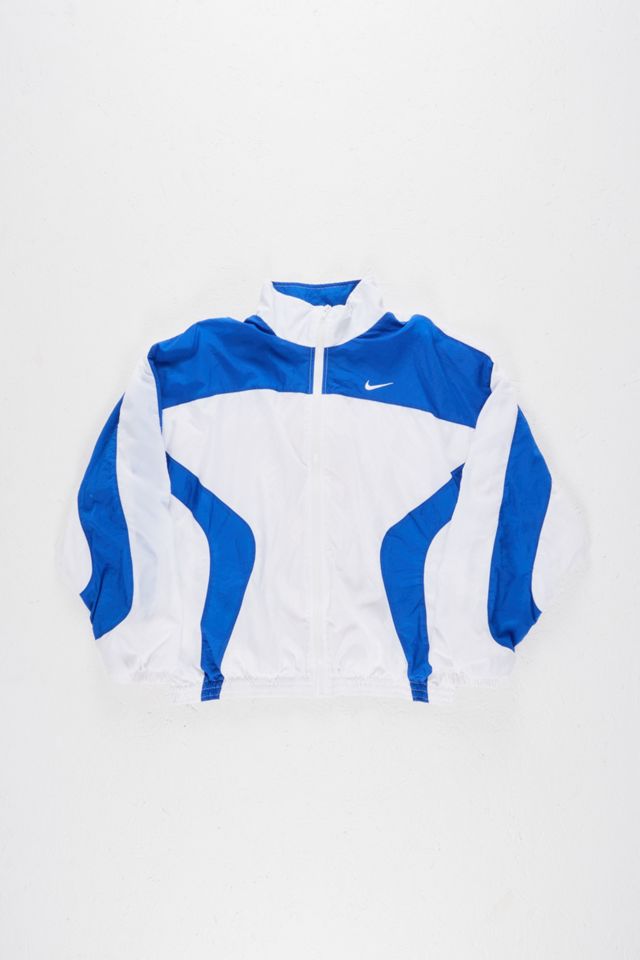 Urban Renewal One-Of-A-Kind Nike Blue & White Shell Jacket | Urban ...