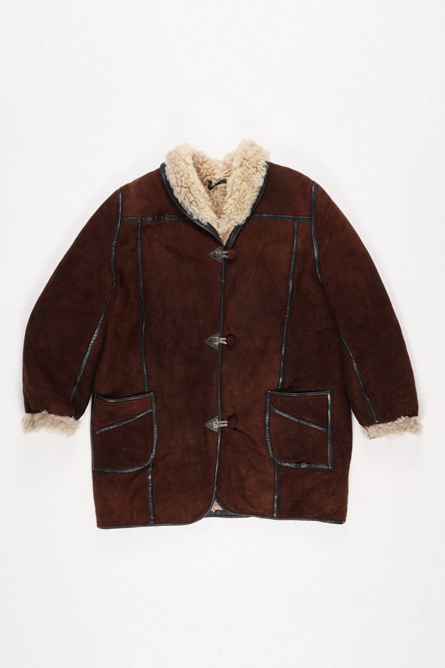 Urban Renewal One-Of-A-Kind Chocolate Shearling Trim Jacket | Urban ...