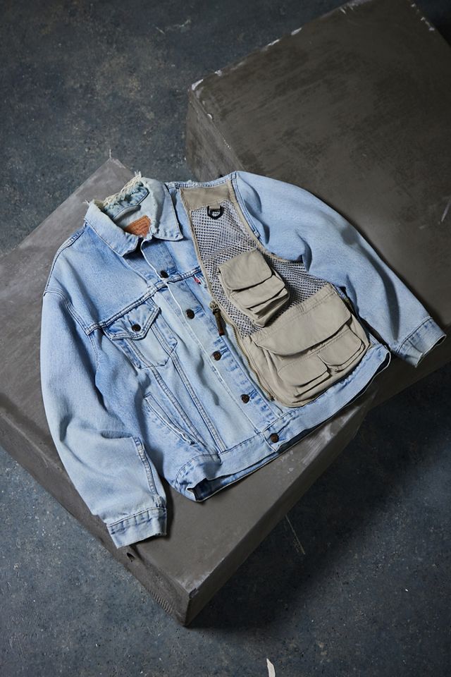 Urban Renewal One-Of-A-Kind Utility Patchwork Denim Jacket | Urban ...