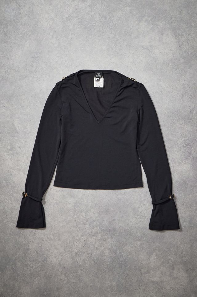 Urban Renewal One-Of-A-Kind Versace Buckle Top | Urban Outfitters UK