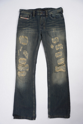 Urban Renewal One-Of-A-Kind Diesel Ripped Tinted Jeans | Urban ...