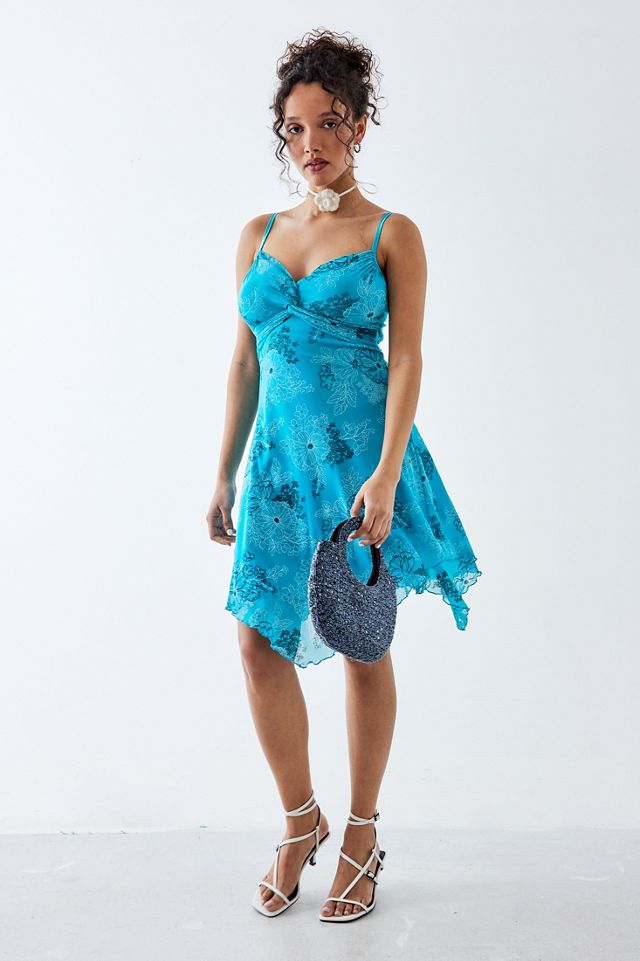 Urban Renewal One-Of-A-Kind Jane Norman Blue Floral Prom Dress | Urban ...
