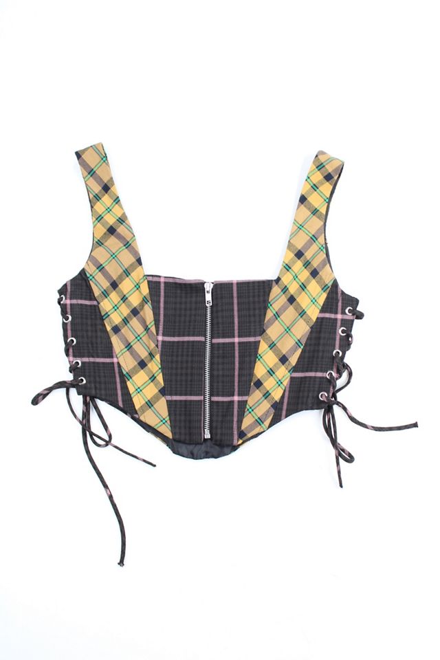 Urban Renewal One-Of-A-Kind Spliced Corset Top | Urban Outfitters UK