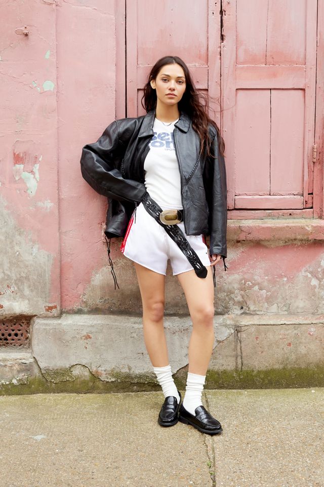 Urban Renewal One-Of-A-Kind Zip-Up Leather Jacket | Urban Outfitters UK