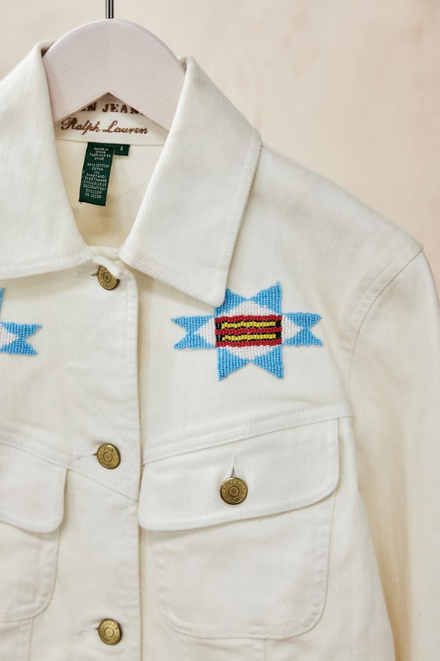 Urban Renewal One-Of-A-Kind Ralph Lauren Beaded Denim Jacket | Urban ...
