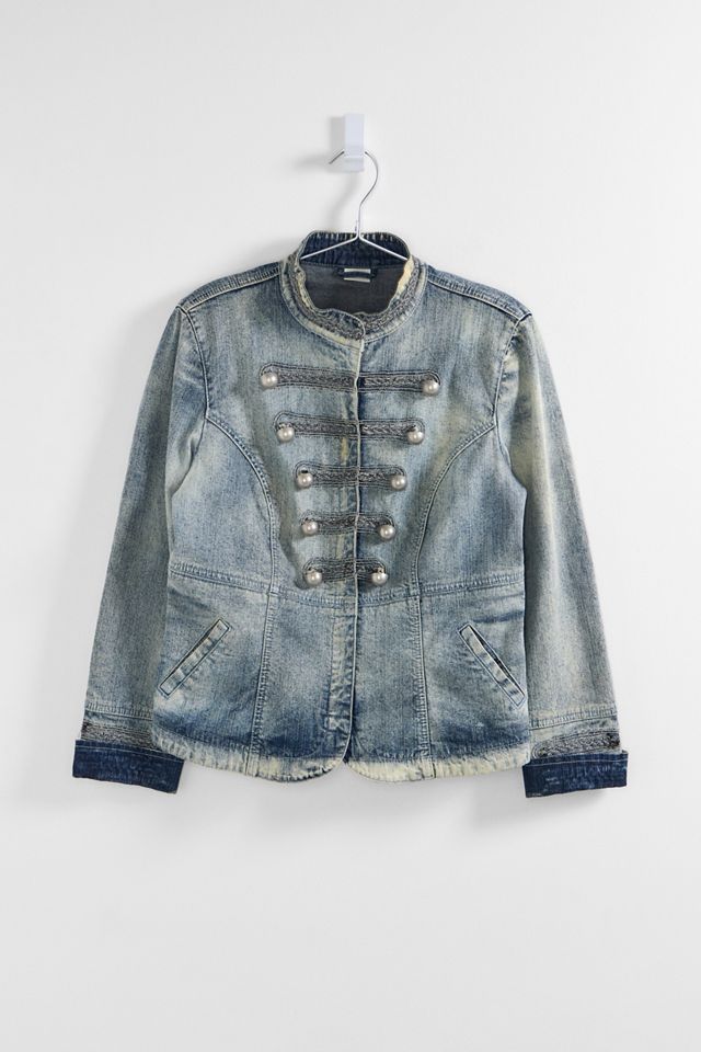 Urban Renewal One-Of-A-Kind Frogging Denim Jacket | Urban Outfitters UK