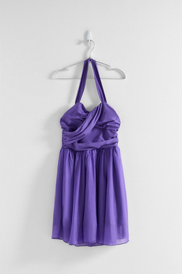 Urban Renewal One-Of-A-Kind Prom Purple Taffeta Halter Dress | Urban ...