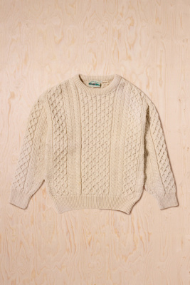 Urban Renewal One-Of-A-Kind Aran Crafts Cream Aran Knit Jumper | Urban ...
