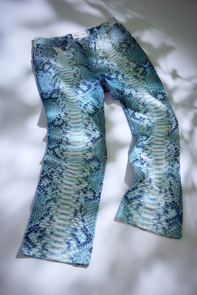 Urban Renewal One-Of-A-Kind Roberto Cavalli Snake Jeans | Urban ...