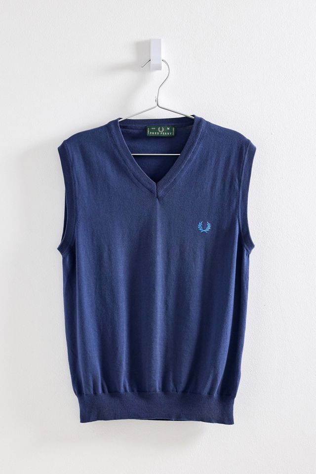 Urban Renewal One-Of-A-Kind Fred Perry Thin-Knit Vest | Urban Outfitters UK