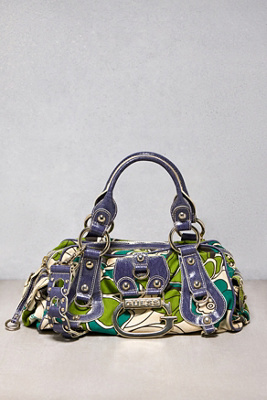 Urban Renewal One-Of-A-Kind Guess Green Floral Handbag | Urban ...