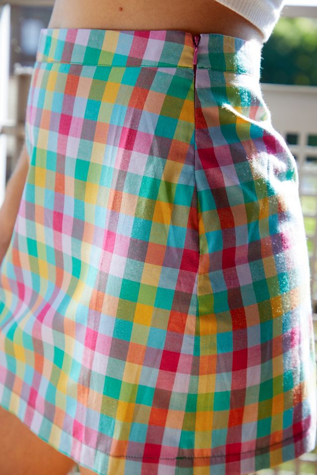 UO Archive – Ultrakurzer Minirock mit Karomuster | Urban Outfitters DE