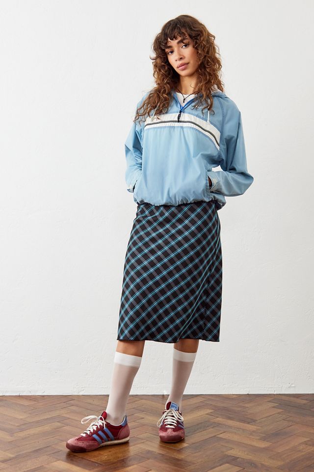 Archive At UO Black Check Mary-Kate Midi Skirt | Urban Outfitters UK