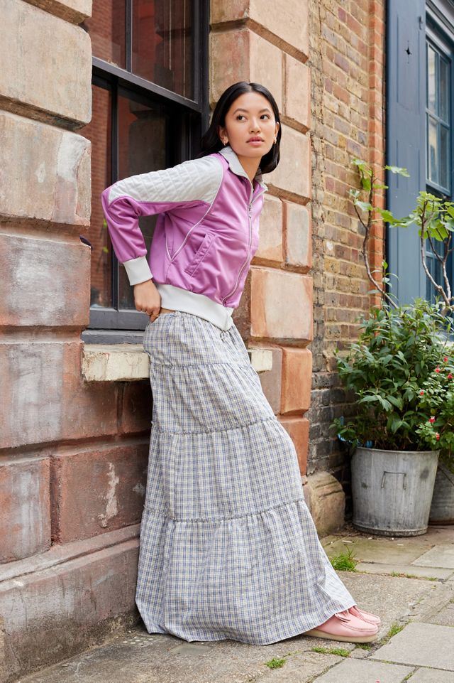 Archive At UO Randy Check Maxi Skirt | Urban Outfitters UK