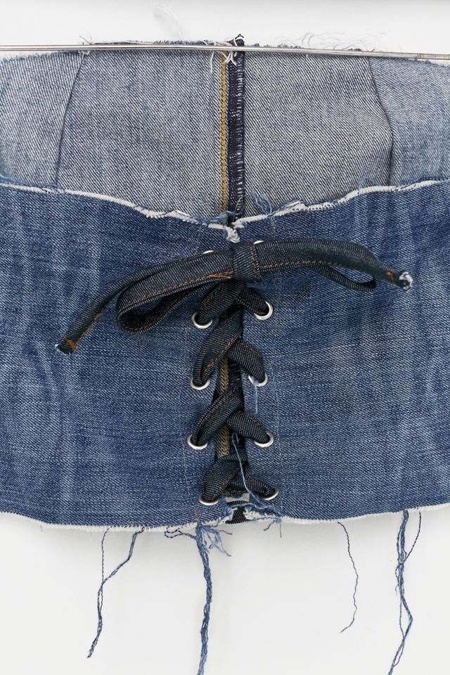 Urban Renewal Remade From Vintage – Korsett-Oberteil aus Jeans | Urban ...