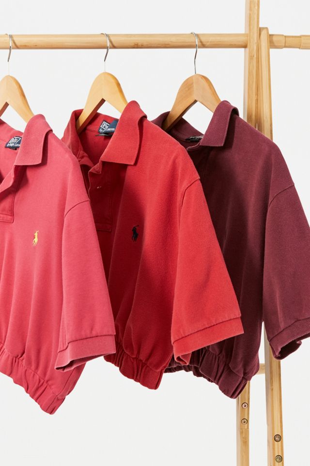 Urban Renewal Remade From Vintage Branded Red Polo | Urban Outfitters UK