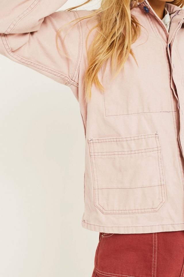 Urban Renewal Vintage Customised Bleached Pink Work Jacket | Urban ...