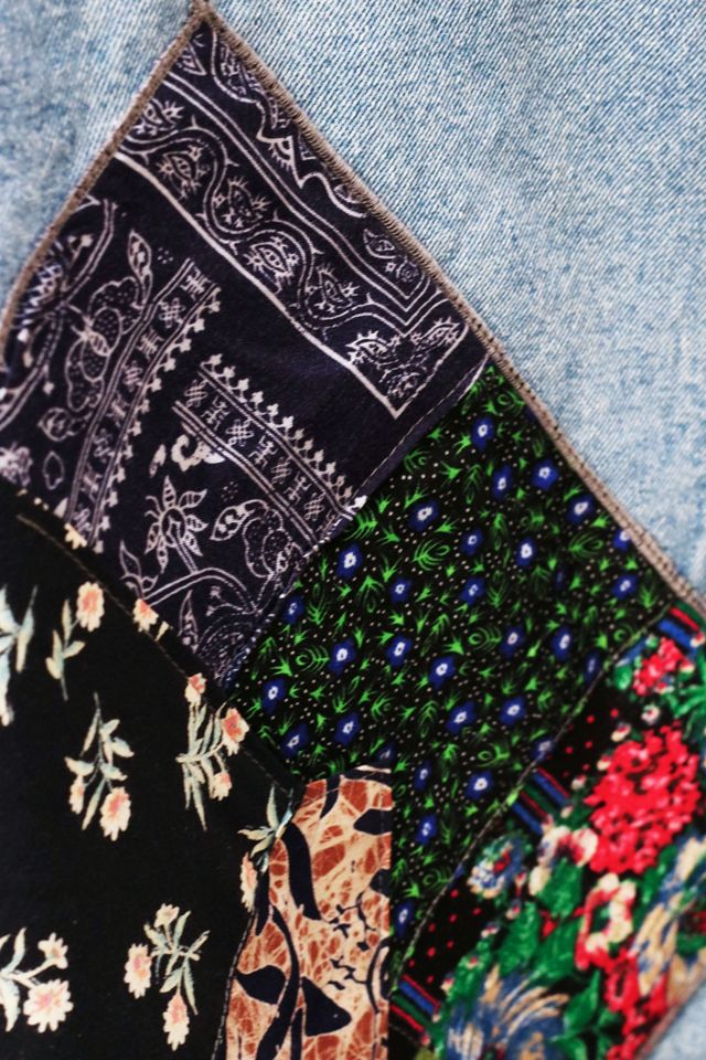 Urban Renewal Remade From Vintage Multi Patch Denim Jacket | Urban ...